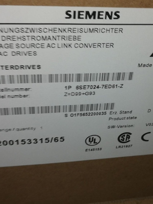 7MF0360-1HW02-5CF2-Z B36+C11+C12+C14+C20+D42+E2全新西门子