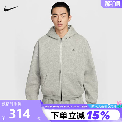 耐克男子篮球连帽衫春新款THERMA-FIT宽松加绒保暖卫衣IO3690-063