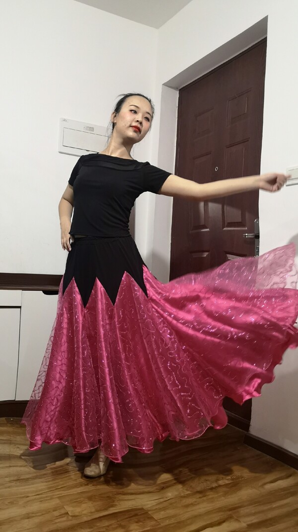 新款国标舞联系套交谊舞摩登舞套装含演出服华尔兹摩登舞服摩登舞