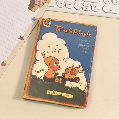 新款星星人跷跷板pu彩页笔记本子
