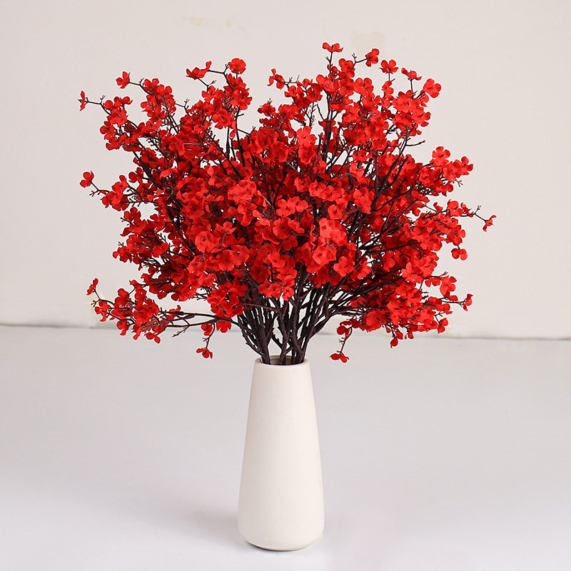 满天星仿真花腊梅插花装饰花束假花手捧花永生花布景插花跨境摆件