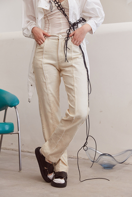 原创设计休闲醋酸绣花牛仔裤