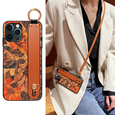 Icool适用苹果16软木纹复古印花