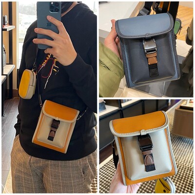 新款男包Charter三合一单肩斜挎包女款真皮手机包腰包胸包C2601