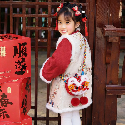 2026醒狮扭扭棒儿童红包挎包