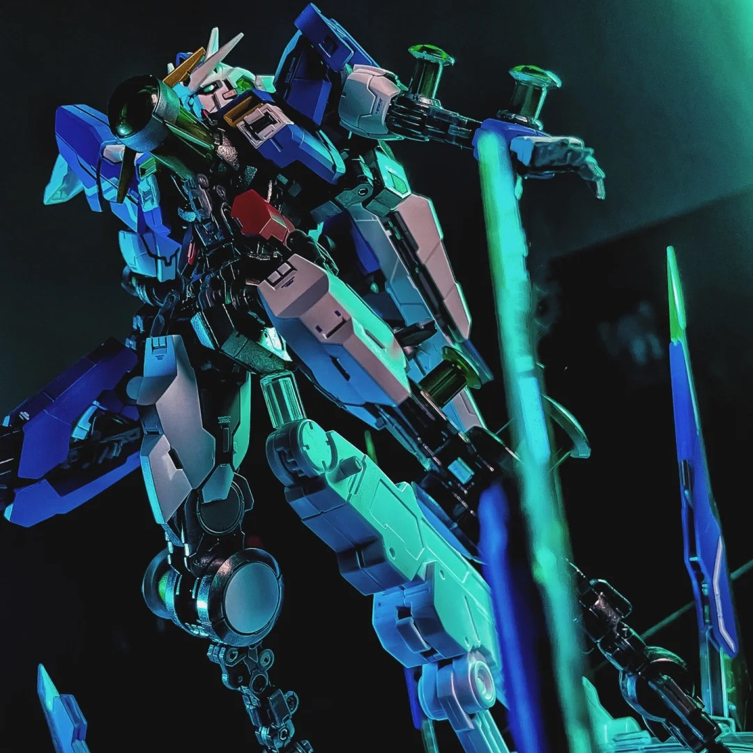 高达模型00q全刃式MB样式PG00r量子1/100带灯组MG系列手办玩具_虎窝淘
