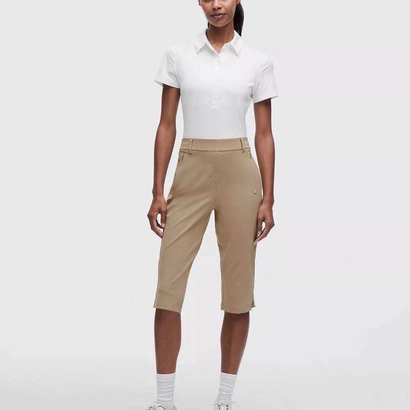 海外代购lululemon/露露乐蒙女士瑜伽长裤套头式休闲高腰七分裤