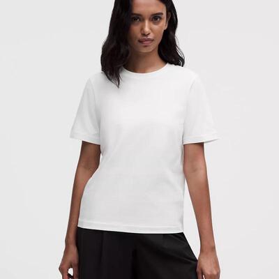海外代购lululemon/露露乐蒙女士运动T恤短袖圆领日常休闲