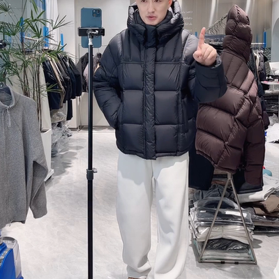 赢家 冬季云朵泡芙0压高蓬90白鸭绒绒情侣款百搭连帽羽绒服2617