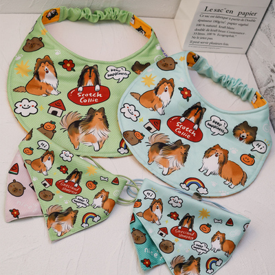 原创喜乐蒂三角巾苏牧松紧围兜