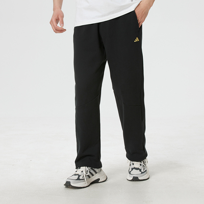 阿迪达斯男针织宽松休闲直筒长裤