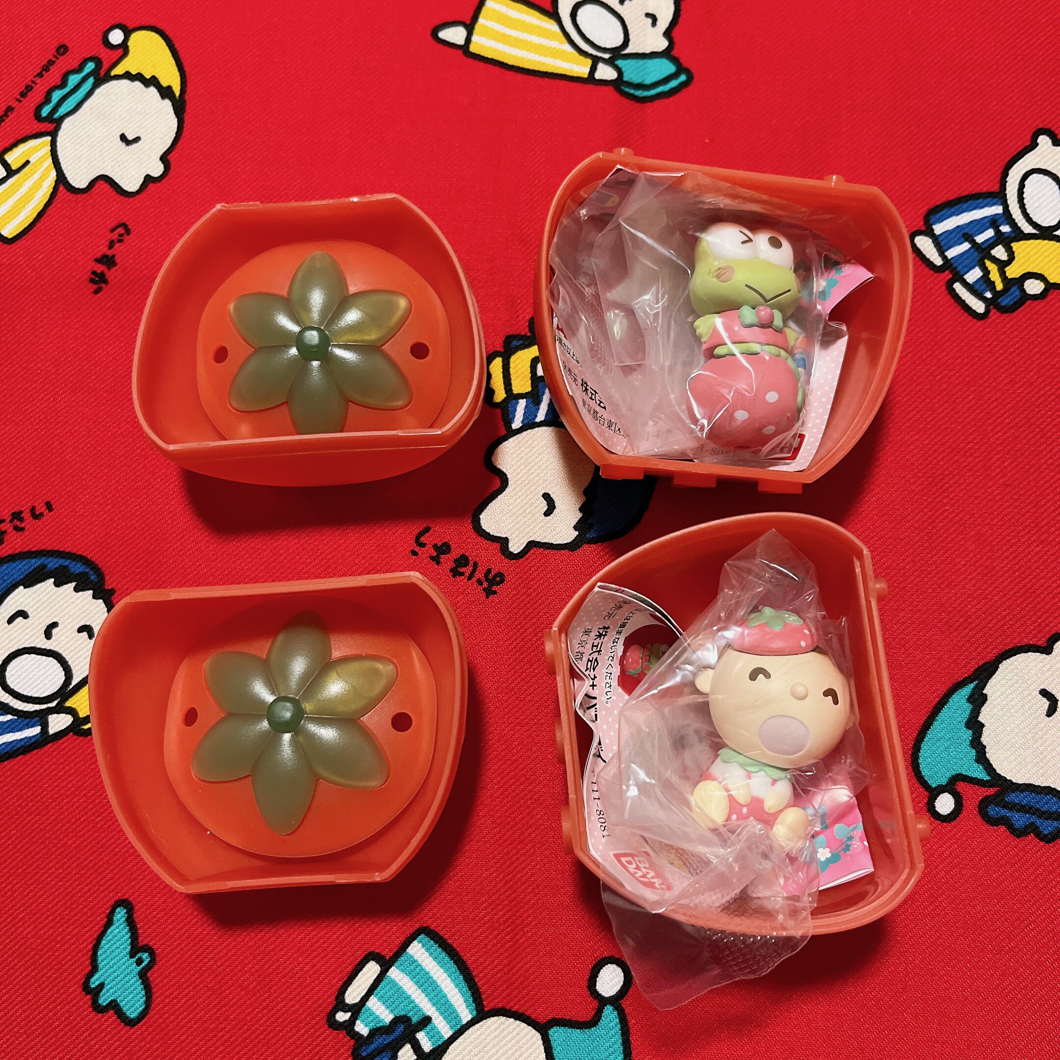 第二弹三丽鸥草莓扭蛋大口仔青蛙仔大眼蛙