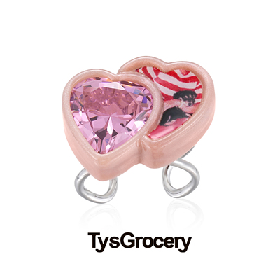 TysGrocery女树脂糖果色开口戒指