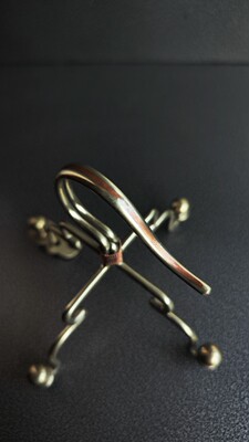 双色钩子白铜镶紫铜鸟笼钩顶钩抓钩鸟具295圆笼竹笼涿州北京天津