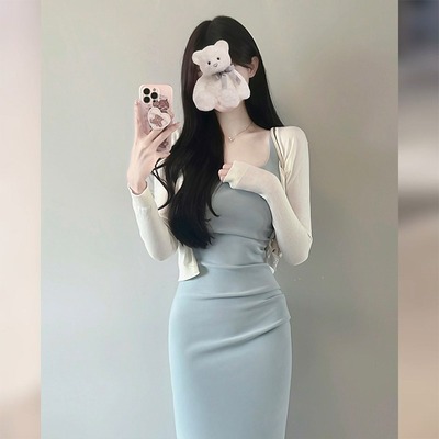 性感纯欲辣妹背心吊带连衣裙