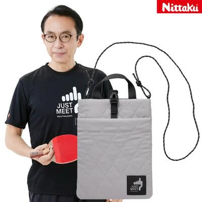 Nittaku尼塔库乒乓球硬质拍套带肩带球拍包24年日本代购
