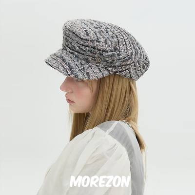 MOREZON【Brown hat French Matroos】秋冬潮人法式小香风报童帽