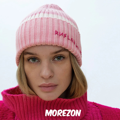 RB MOREZON【Ruslan Baginskiy  Beanie hat】刺绣字母毛线针织帽