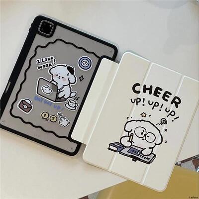 适用于iPad Air 11 2024 Cartoon transparent Case iPad 10th 7th 8th 9th/Pro 13 11 Air5/4/3 Cover保护壳