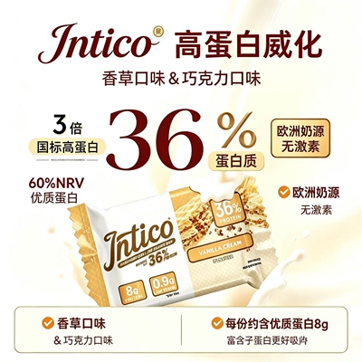 英国intico迷你蛋白威化