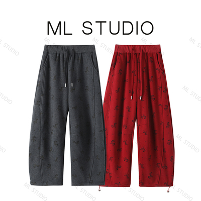 【米粒严选】新年款马年小马加厚保暖裤