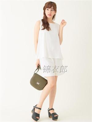 日单森女系连体短裤套装连衣裙