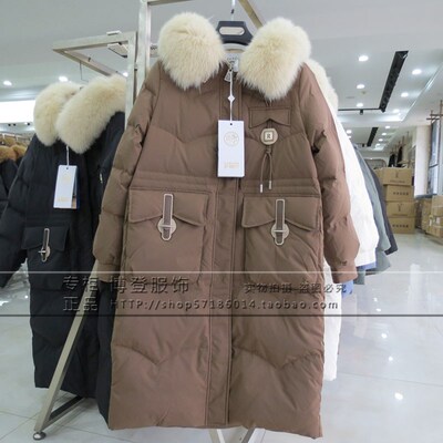 凯慕狮羽绒服狐狸毛领加厚外套