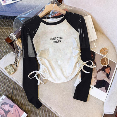 【女童装top】女大童纯棉长袖t恤