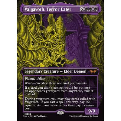 万智牌 噬惧魔瓦伽沃Valgavoth, Terror Eater 英文平 DSK暮悲邸