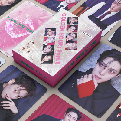 55张ATEEZ自制明信片专辑GOLDENHOUR Part.5自印小卡收藏卡照片