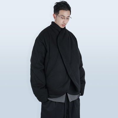 STREAMLET.CHEN:「圆」系列毛呢裹布羽绒服