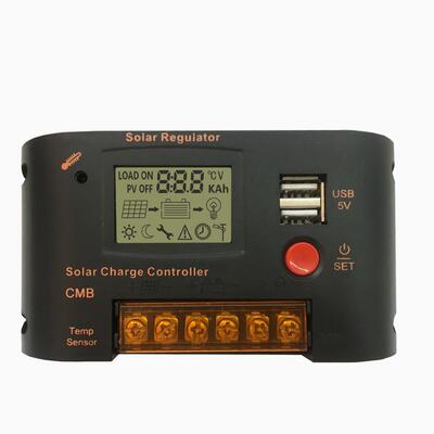 厂家直销CBM系列太阳能PWM控制器10A/20A/30A带LCD屏幕+USB