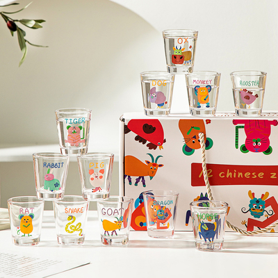 onlycook十二生肖小酒杯礼盒装