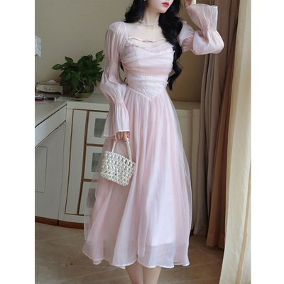 Sweet Princess Style Long Sleeve Party Dresses Women's Tempe