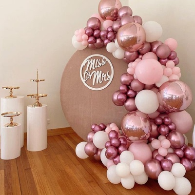 Rose Gold Balloon Garland Kit Latex Pink Balloon Party Decor