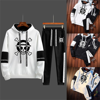 Men's Clothing Spring Autumn Hip Hop Hoodie+Pants Tracksuit