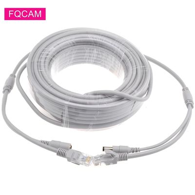 IP CCTV Camera RJ45 + DC Power Cable 5M/10M/15M/20M/30M Ethe