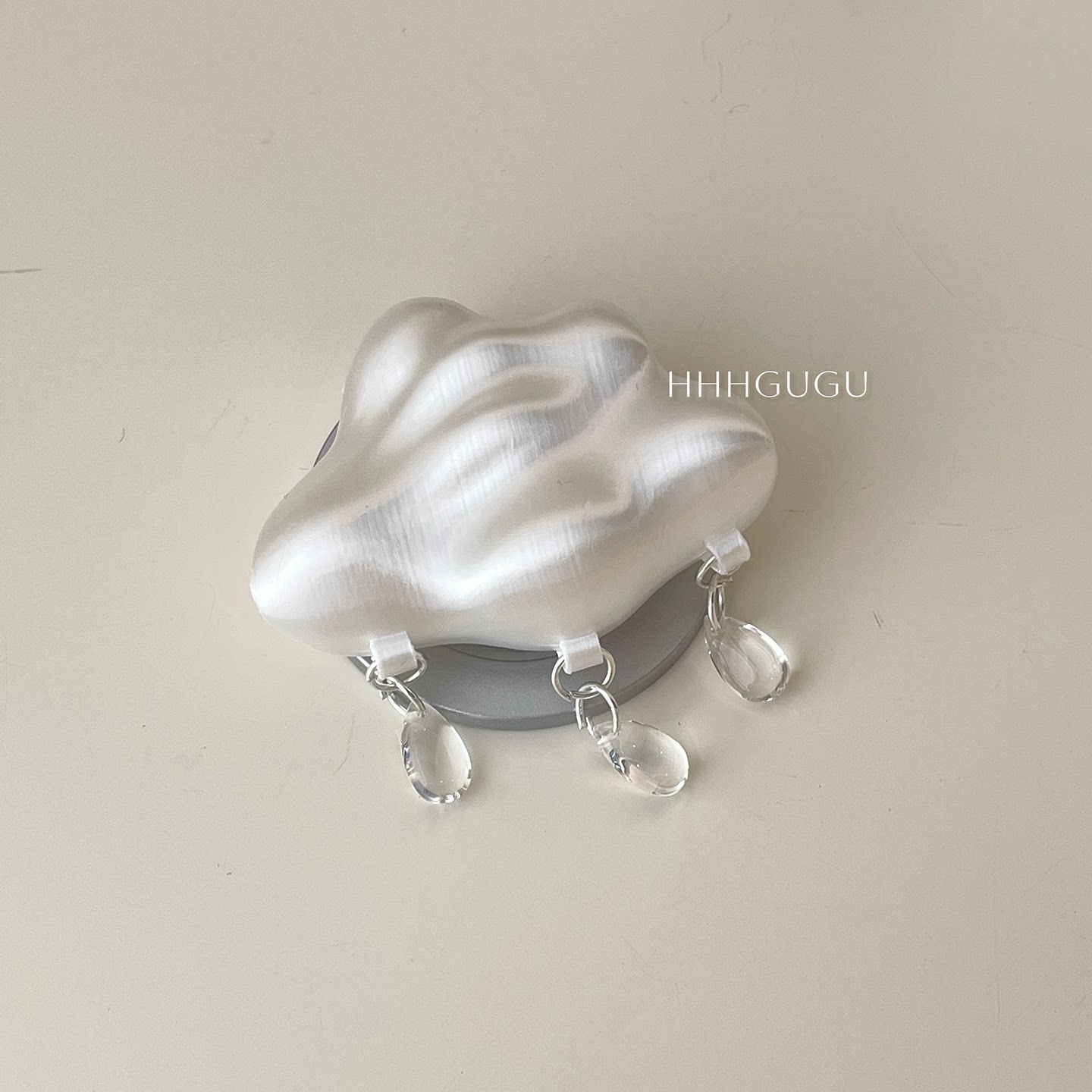 HHHgugu 韩风简约小清新云朵雨滴磁吸支架少女心强力可伸缩气囊
