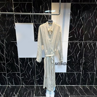 2025春秋新款中式国风提花连衣裙