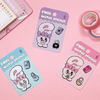 EstherBunny艾丝乐小兔水晶咕卡手账防水装饰贴纸PURE WATER