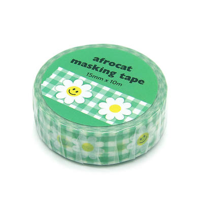afrocat可爱娃娃美纹纸质胶带 15mm masking tape（8款选）