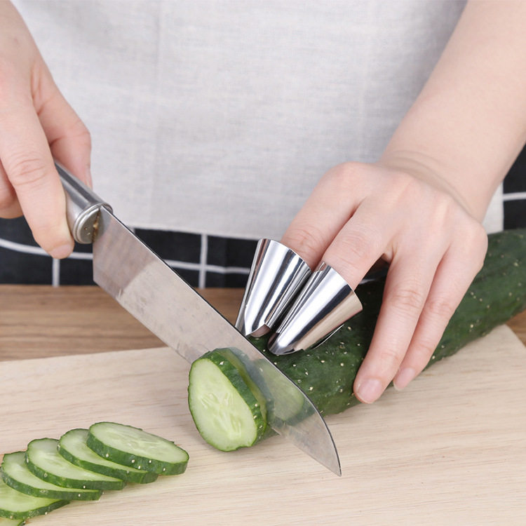 不锈钢摘菜铁指甲护指神器指头保护套指套手指套剥蒜掐毛豆拇指刀