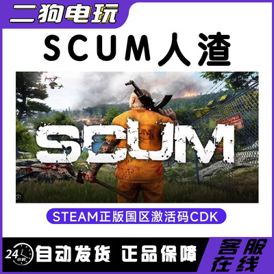steam人渣SCUM 官方正版CDK scum国区激活码cdkey多人PC联机生存