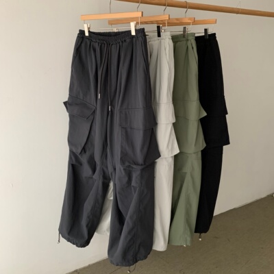 韩国男装重工高奢可束脚休闲裤