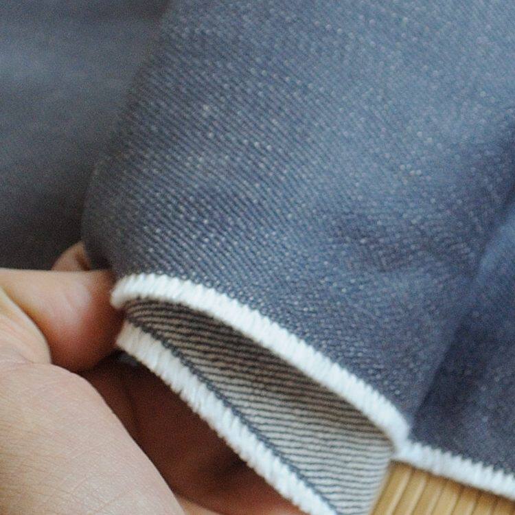 (金佳348)应该是叫雾霾蓝还是灰?高品质感丹宁牛仔布料加厚挺