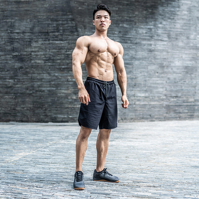 现货男子运动跑步健身轻薄短裤