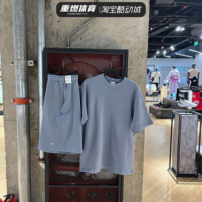 宽松复古嘻哈运动短袖T恤短裤