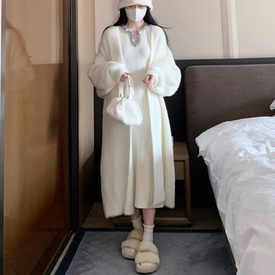 游小姿女装【白雾】闪闪亮片精致连衣裙气质收腰显瘦百搭内搭长裙