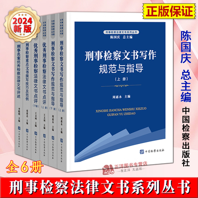 【官方正版】刑事检察法律文书系列丛书任选 刑事检察文书写作规范与指导/重点文书撰写技巧及范例/优秀刑事文书评述文书点评