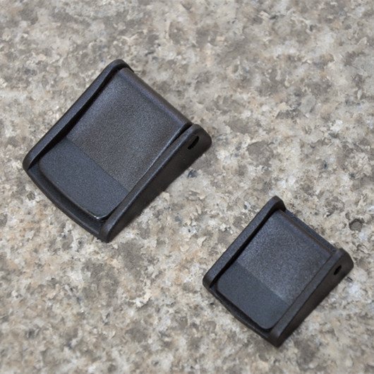 KAM 织带压扣 2.5cm 2cm 2.5公分 织带固定扣 黑色夹扣包具配件